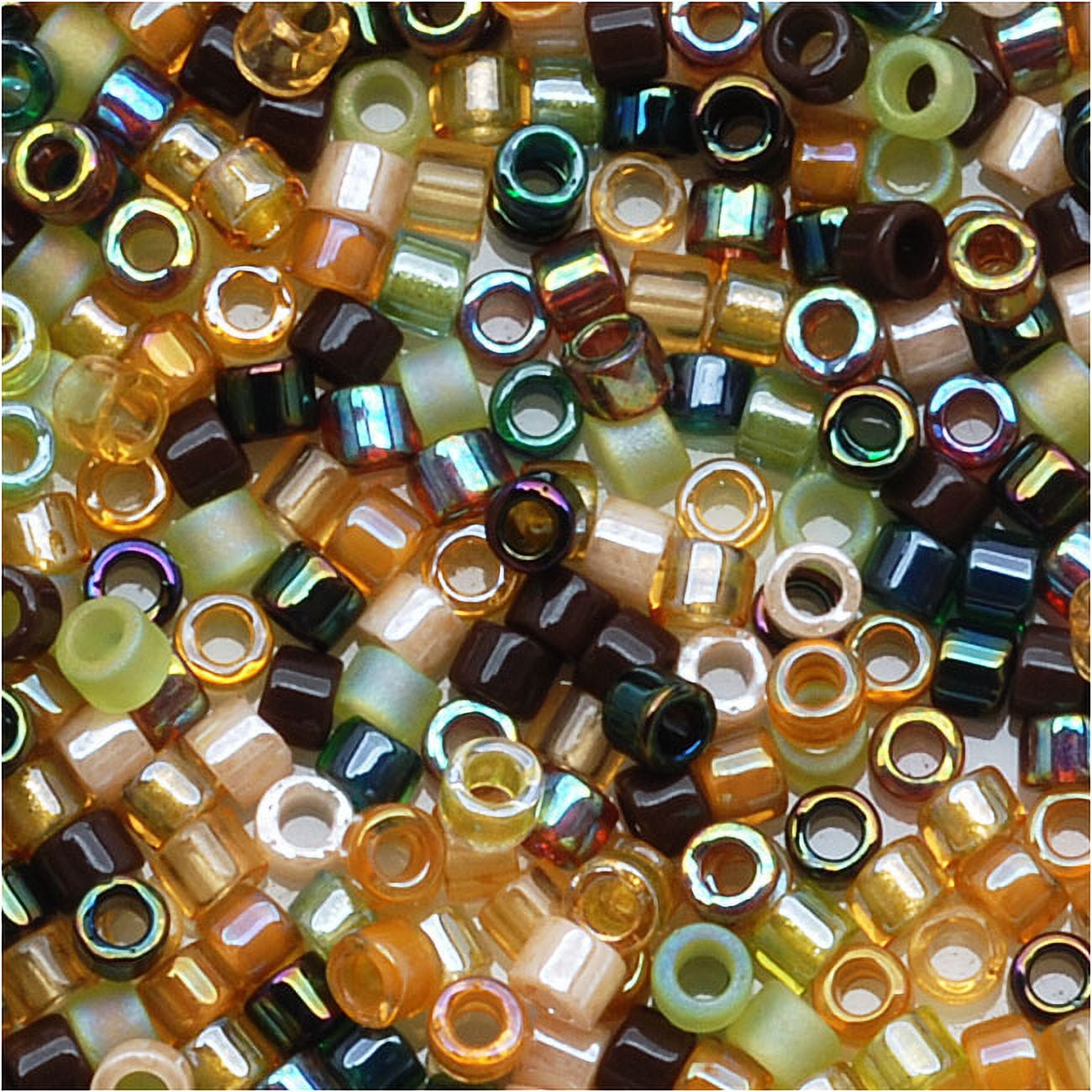 Earth tone Mix Miyuki Delica Beads 11/0 DB-MIX07-TB - Walmart.com