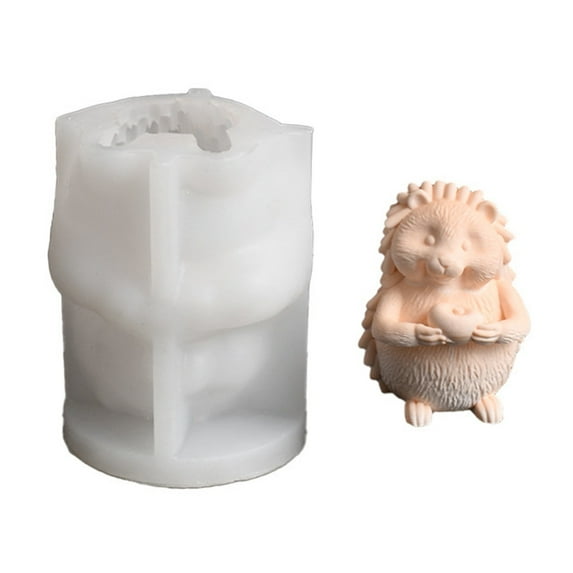Delicate 3D Hedgehog Silicone Candle Mold Perfect For Handmade Candle ...