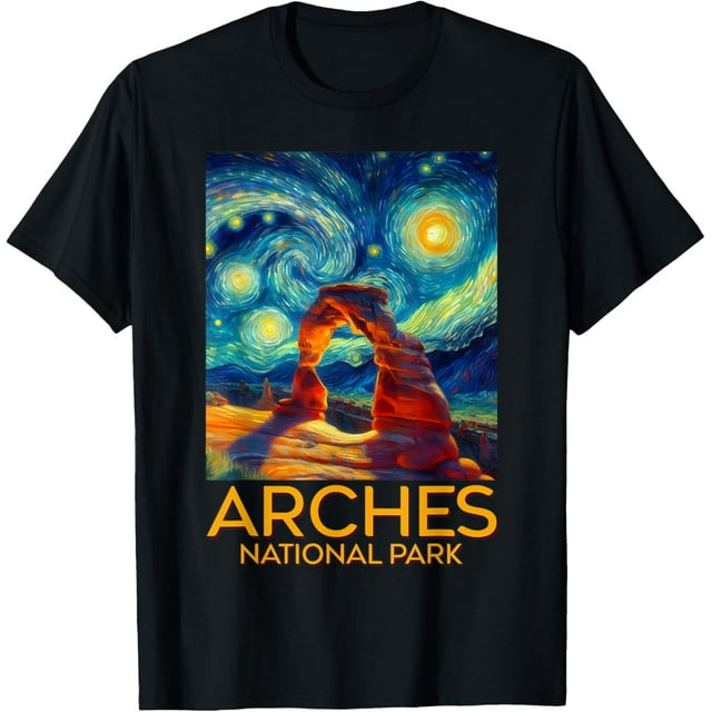 Delicate Arch Arches Starry Night T-Shirt - Walmart.com