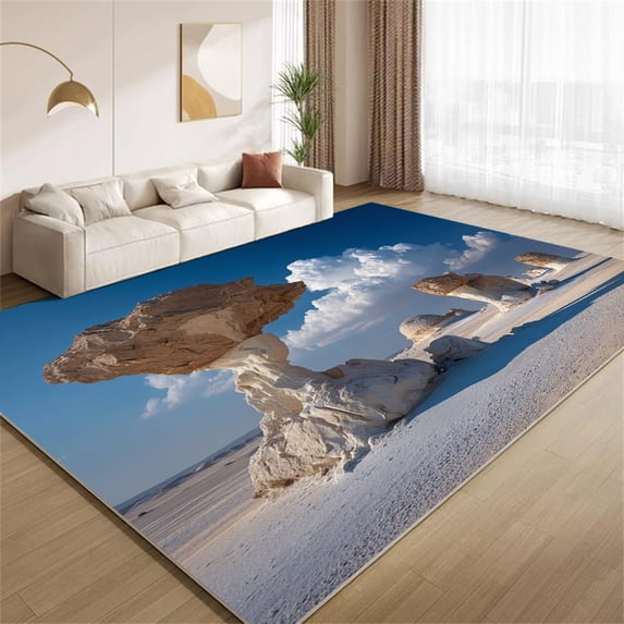 Delicate Arch Area Rugs, Natural Landscape Pattern Carpet, Washable Non ...
