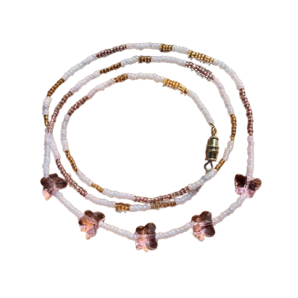 Delicate Body Chain for Woman Clear Butterfly Beads Body Chain Women ...