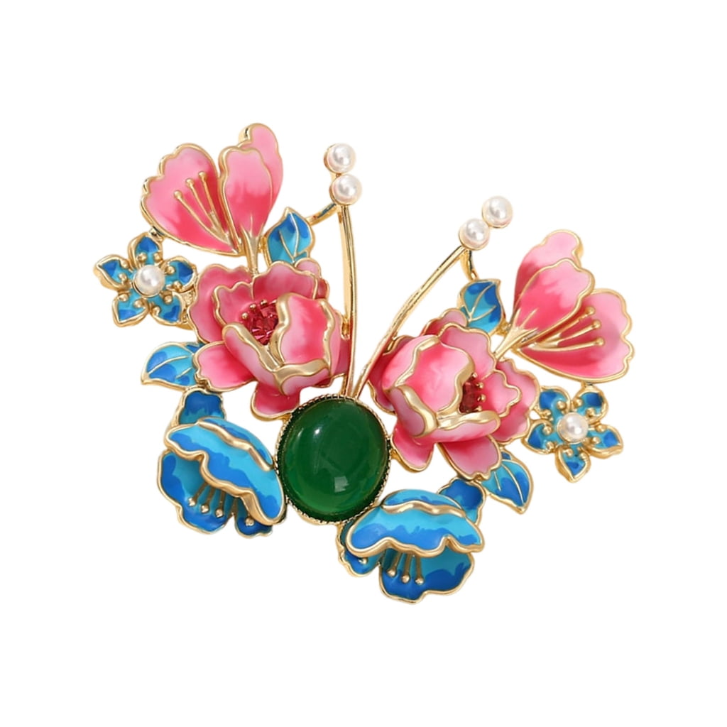 Delicate Butterfly and Floral Brooch Alloy Designs Versatile Wear for ...