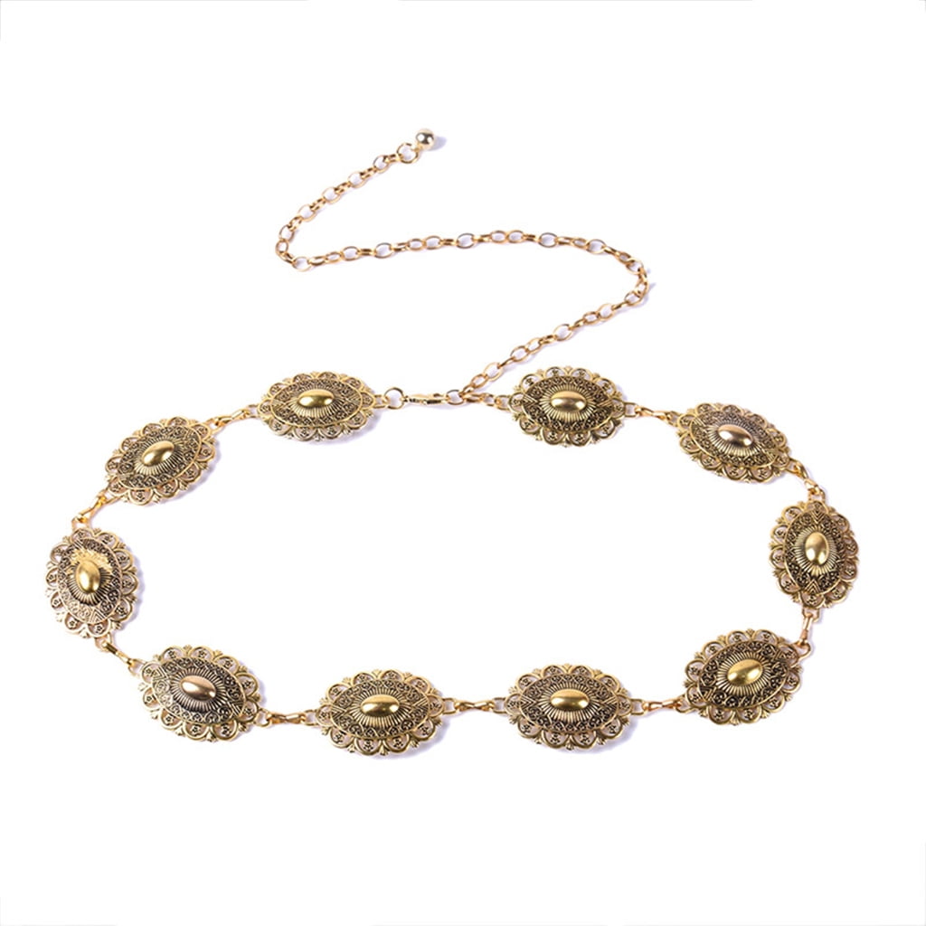 Delicate Carved Flower Buckle Waist Chain Women Coat Dress Belt Thin ...