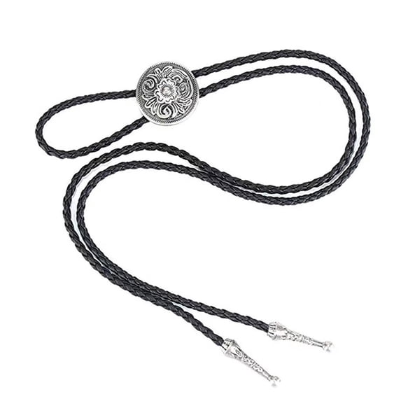 Delicate Carving Bolo Tie Cowboy Punk Necktie Western Bola Tie Metal ...