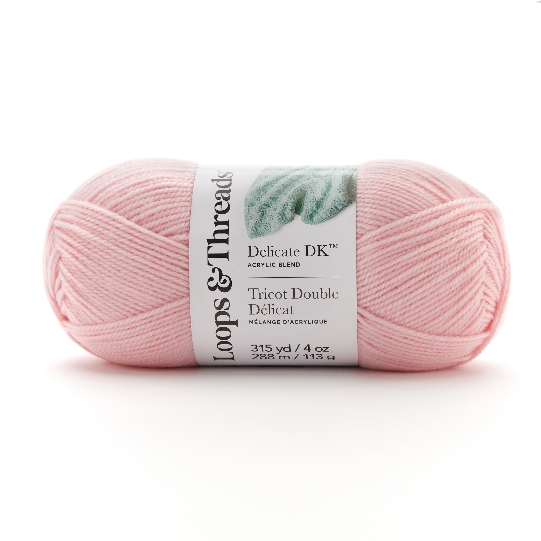 Delicate DK Yarn by Loops & Threads - Yarn for Knitting - Crochet - Weaving - and Arts & Crafts ...