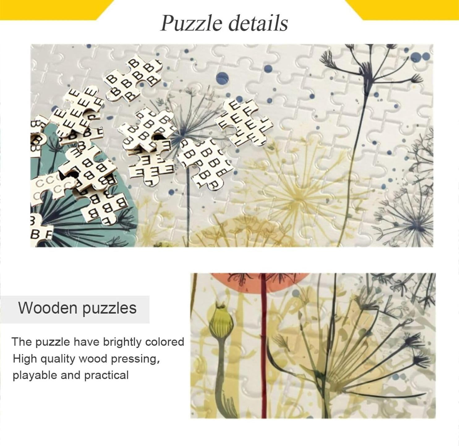 Delicate Dandelion Jigsaw Puzzle, 500 Pieces Paper Wood Composite ...