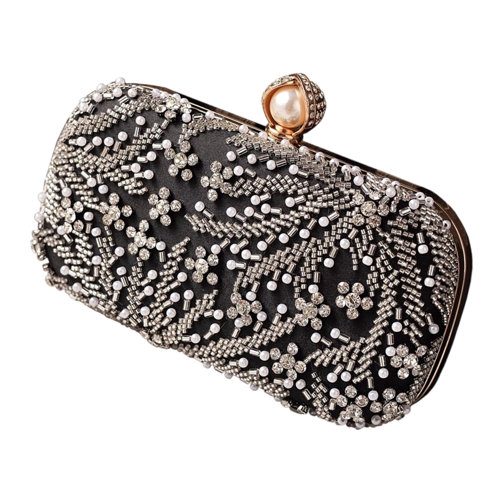 Delicate Embroidered Crossbody Purse Shimmering Stone Detail ...