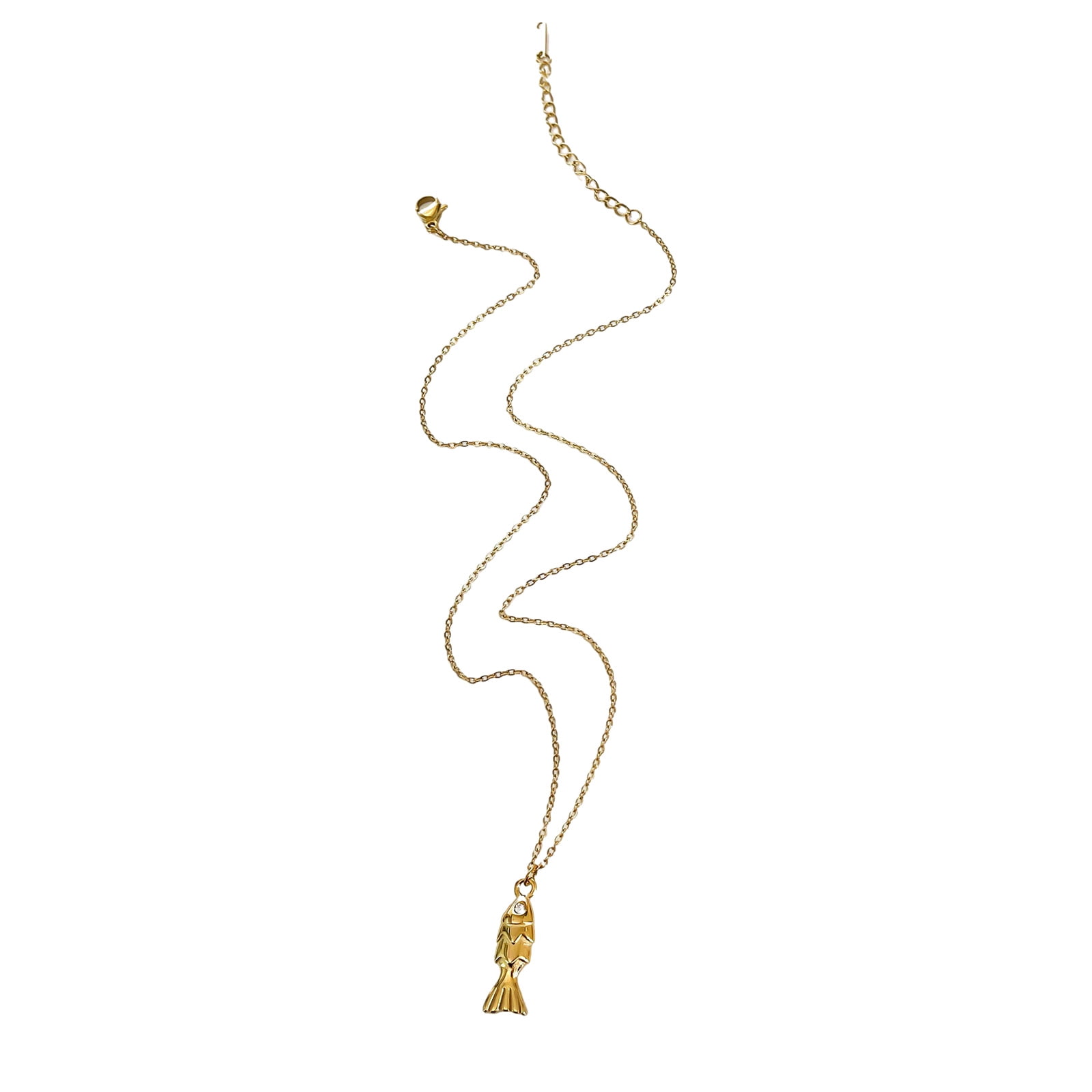 Delicate Fish Charm Necklace for Women Comfortable Wear Sturdy ...