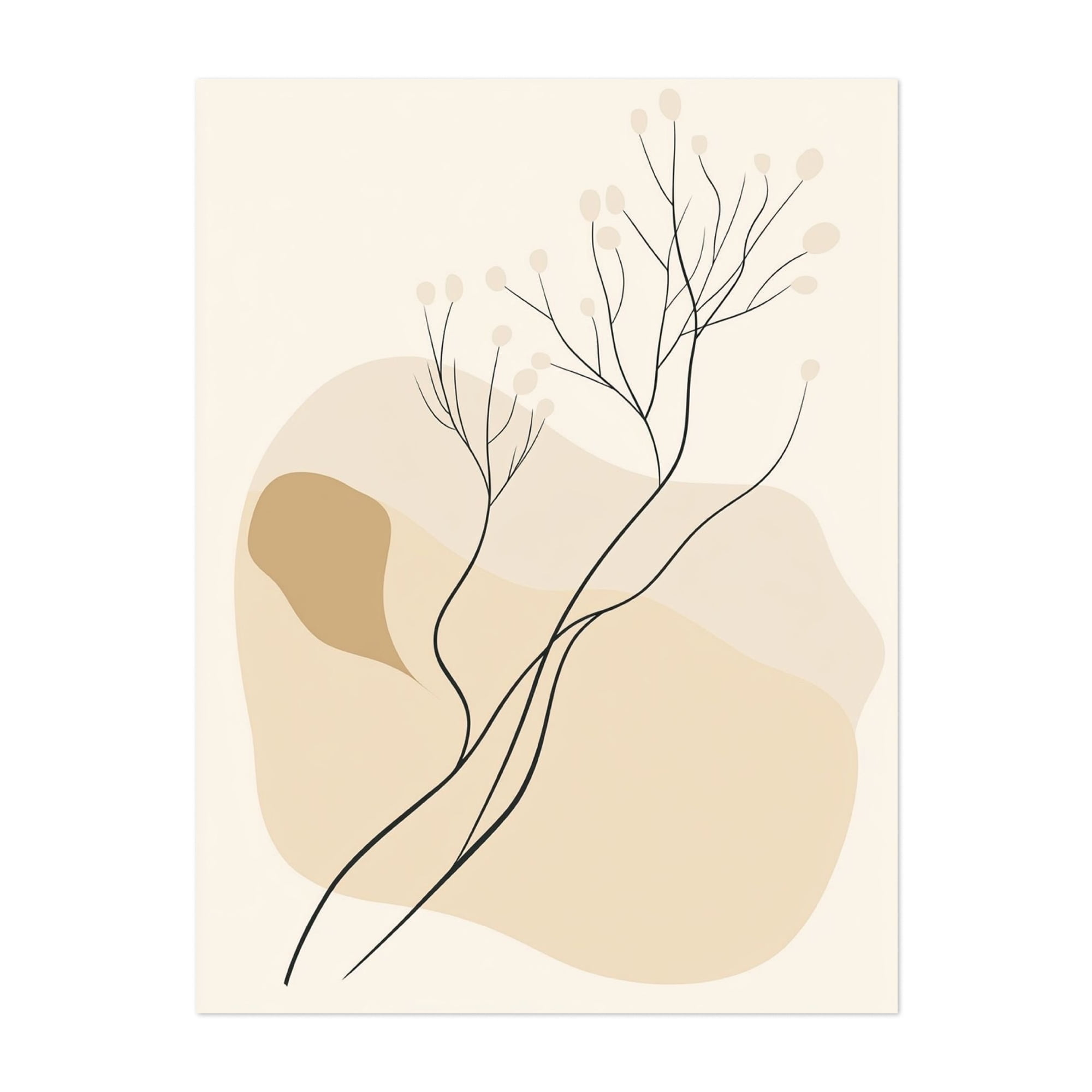 Delicate Floral Line Art - Line Drawing Minimalist Abstract Line Art ...