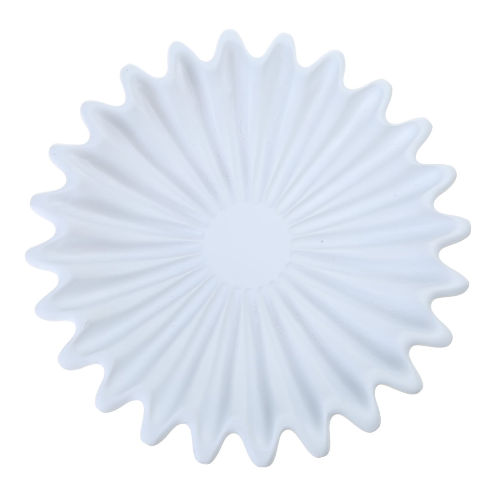 Delicate Fluted Ruffle Decorative Bowl Stylish Scalloped Bowl Resin ...