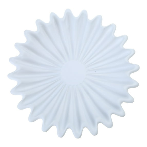 Delicate Fluted Ruffle Decorative Bowl Stylish Scalloped Bowl Resin ...