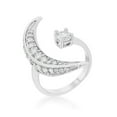 Delicate Half Moon Ring Celestial Ring Open Cuff Ring 1.9 Ct Diamond ...