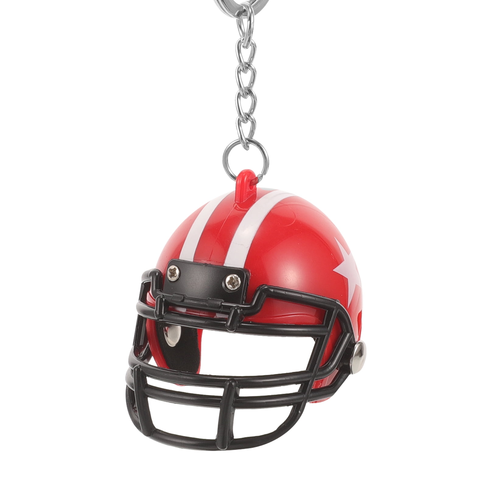 Blue Football Helmet Keychain for Decoration with Smooth Surface and ...