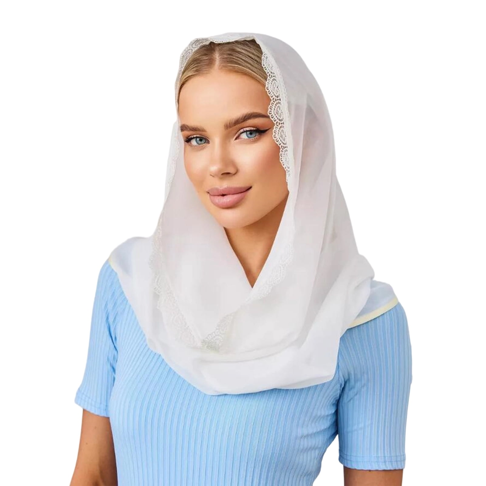 Delicate Lace Headscarf for Christian Women Church Services Church Soft ...