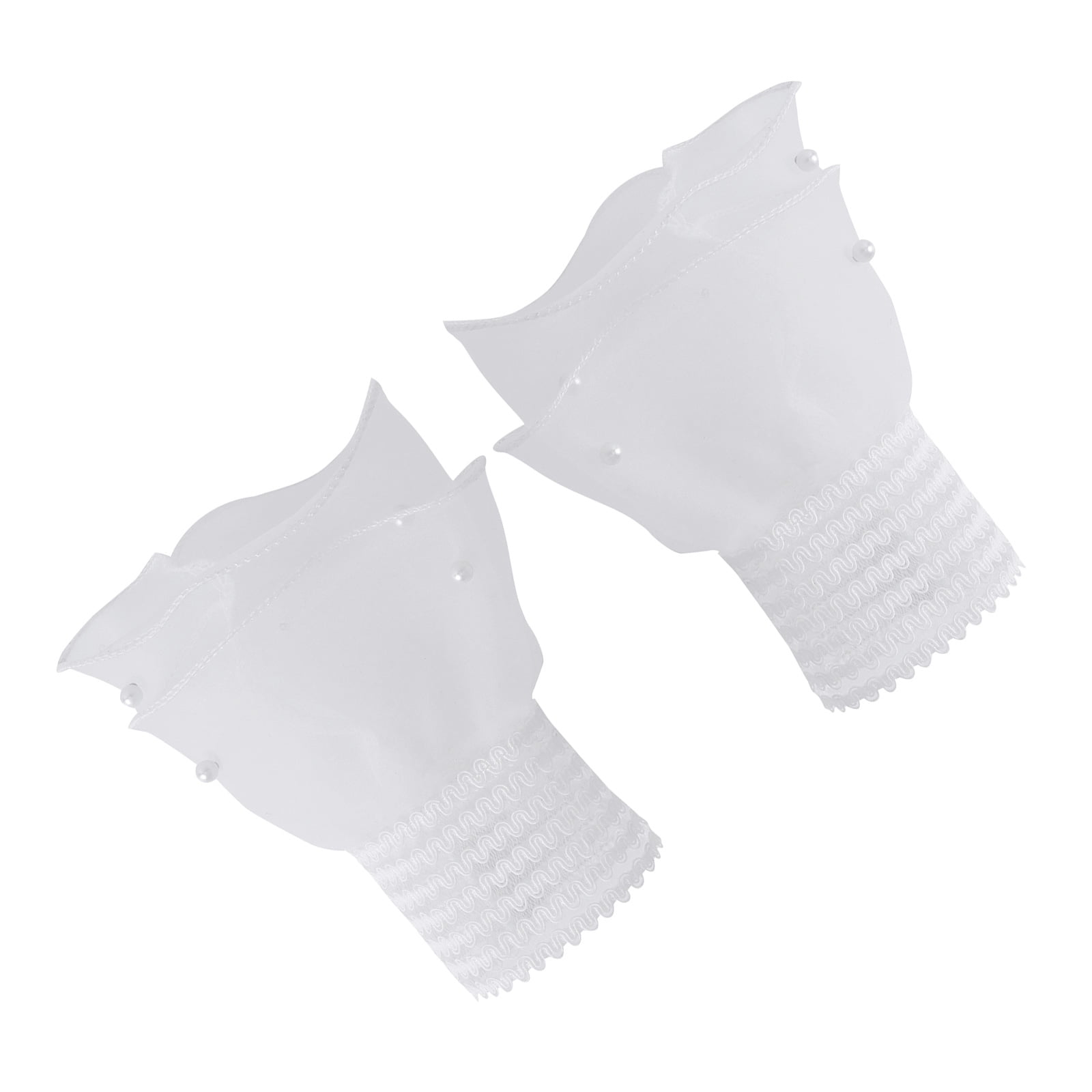 Delicate Mesh Bridal Gloves Detachable Wrist Cover Pearls Beaded ...