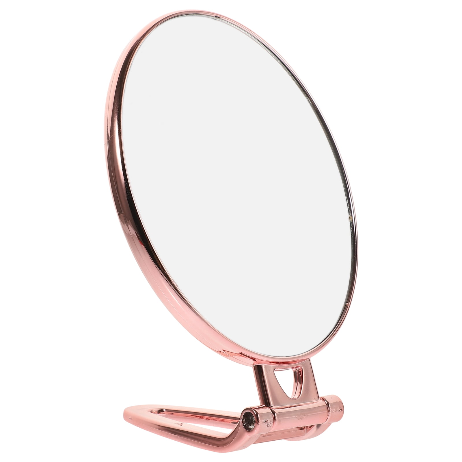 Delicate Metal Desktop Double Sided Folding Mirror Portable Handheld