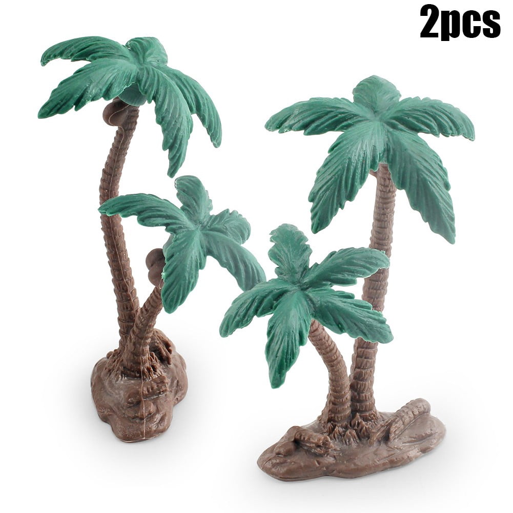 Delicate Mini Coconuts Tree Model, Tree Figurines for DIY Projects ...