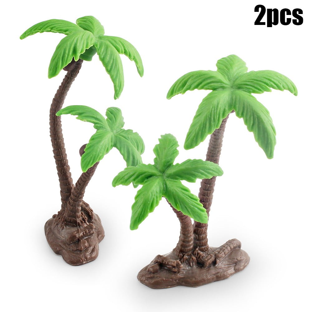 Delicate Mini Coconuts Tree Model, Tree Figurines for DIY Projects ...