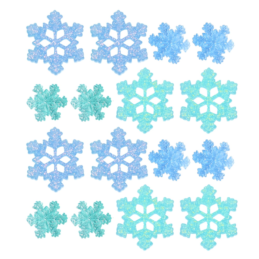 Delicate Mini Resin Snowflakes 50 Pieces DIY Accessories - Walmart.com