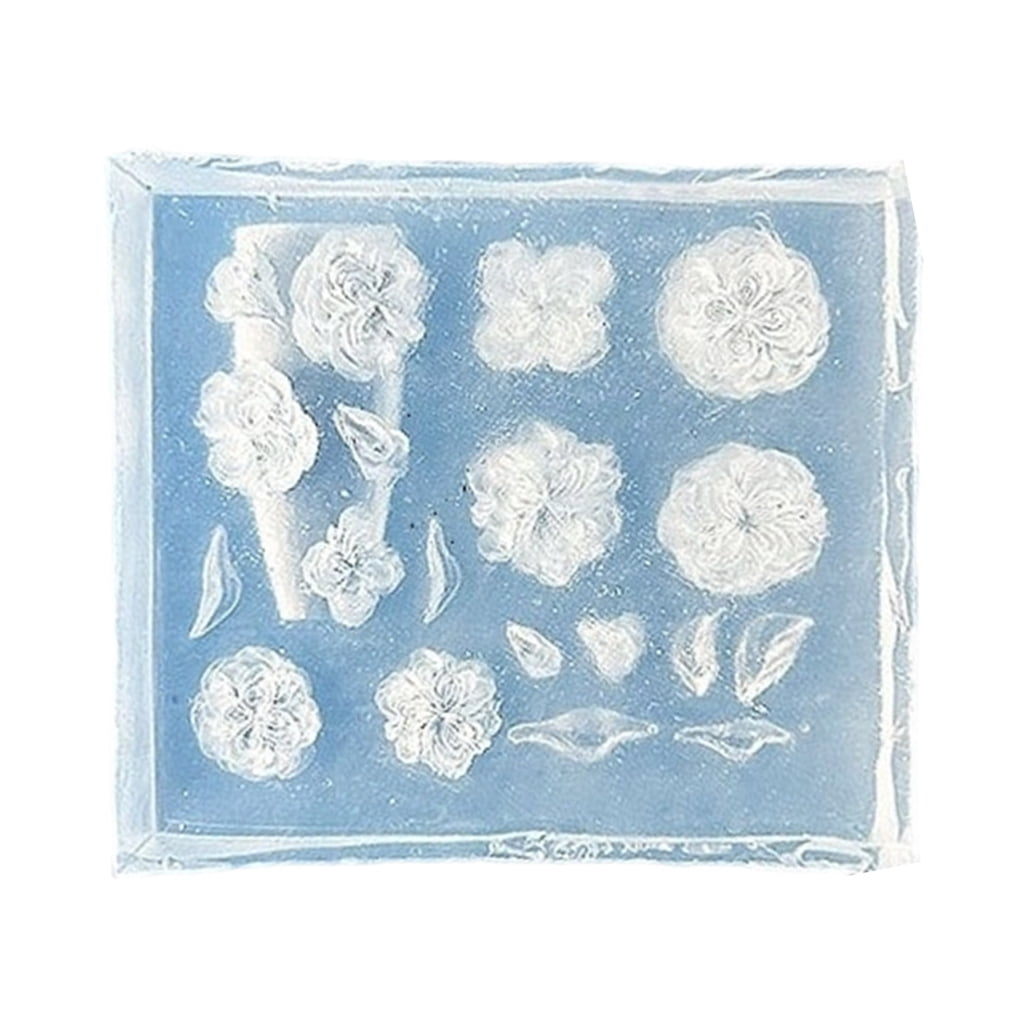 Delicate Nail Decors Moulds Silicone Nail Tools Nail Carving Molds for ...
