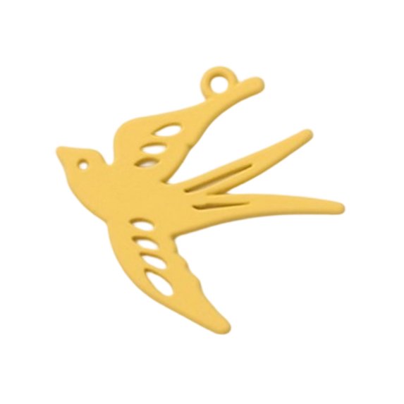 Delicate Openwork Bird Pendant Stylish Swallow Metal Jewelry Finding ...