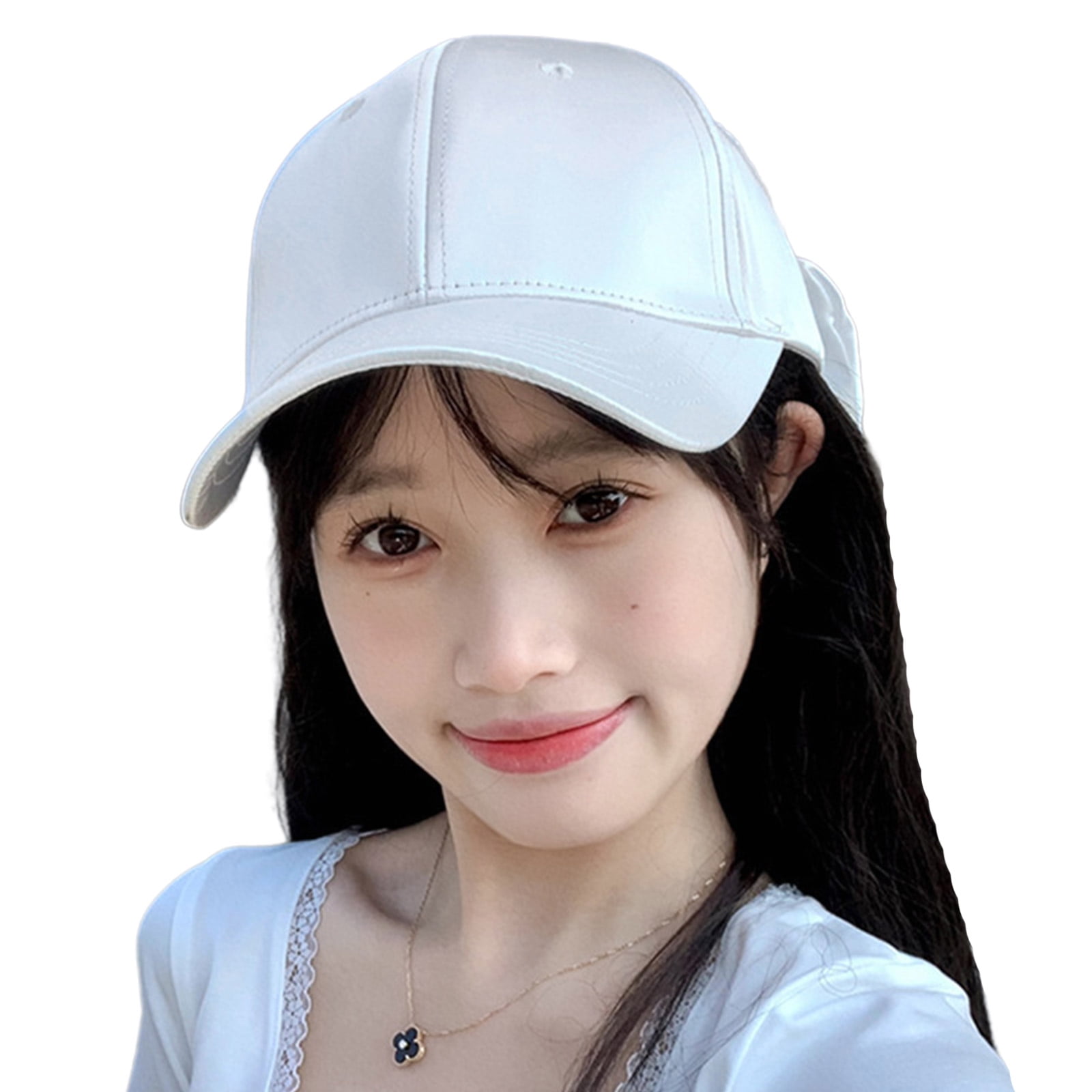 Delicate Oversize Bowknot Baseball Caps Adjustable Size Hat Cycling ...