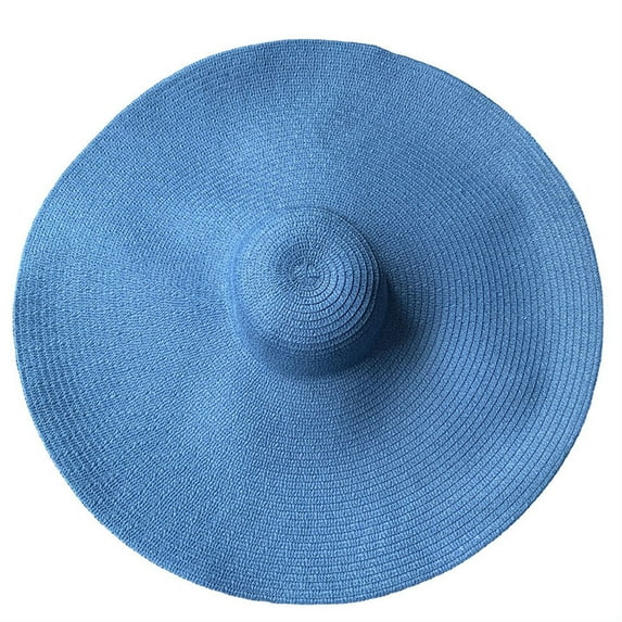 Delicate Oversized Straw Cap Beach Wide Brim Sunshade Hat All-match ...