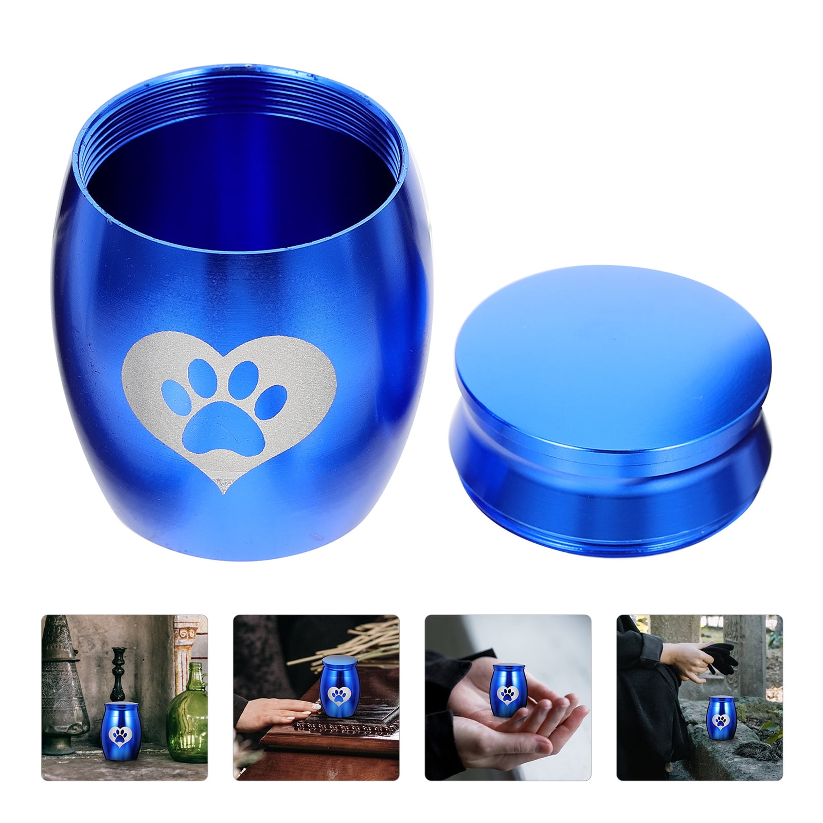 Delicate Pet Urn Stainless Steel Dog Urn Household Memorable Cat Urn ...