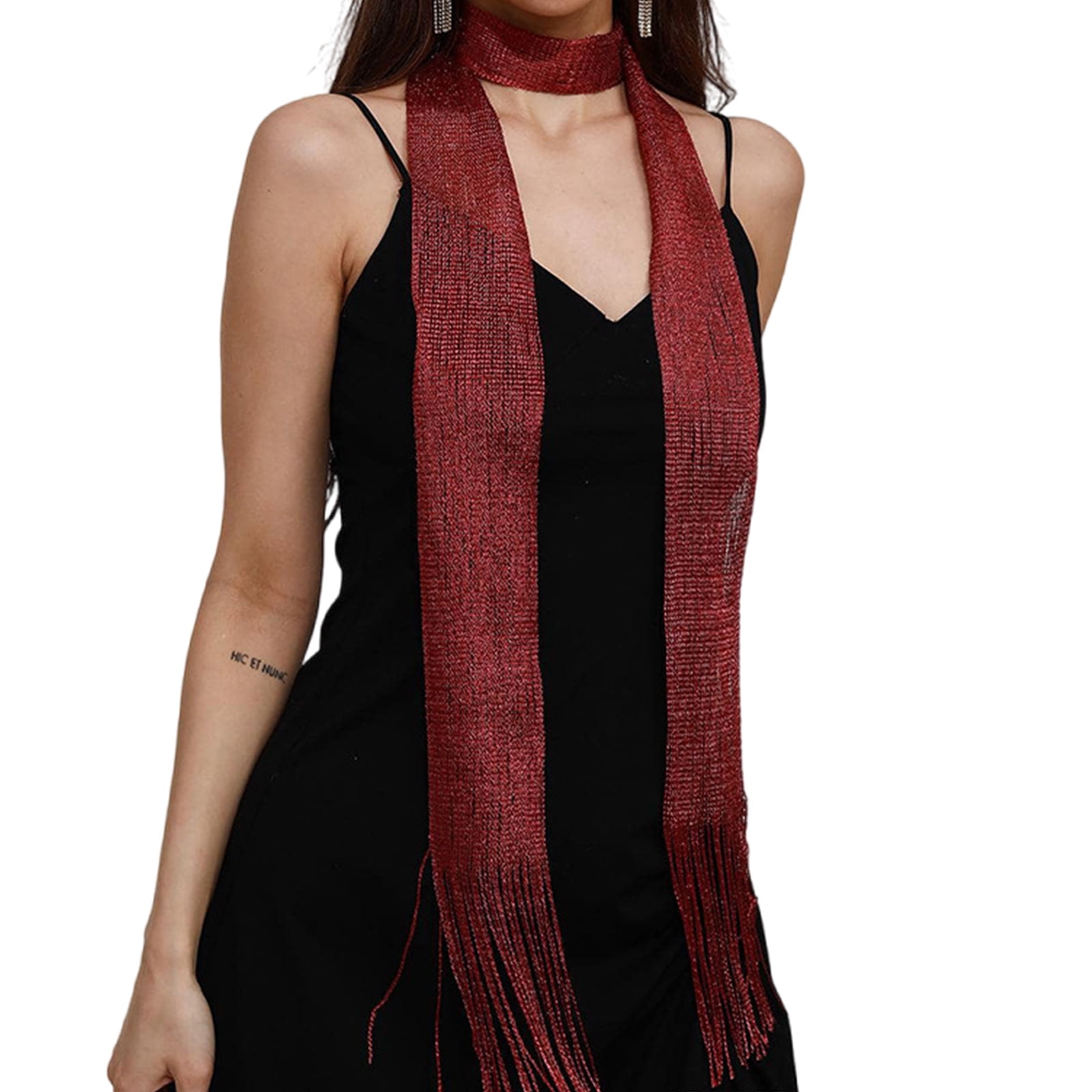 Delicate Sheer Scarf for Female Masquerades Lightweight Collar Wedding ...