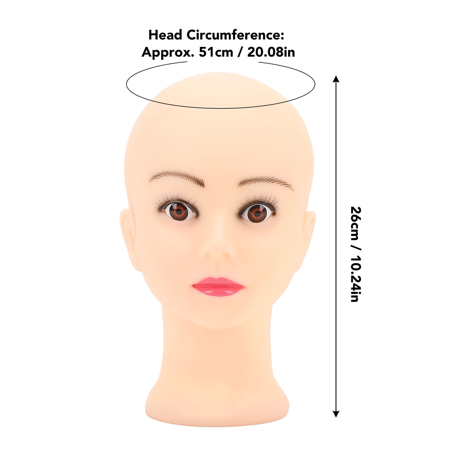 Delicate Skin Texture Bald Head Model, Universal Bracket, Perfect For ...