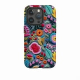 Delicate Spring Floral Petal Botanical Art iPhone Case 17 16 15 14 13 ...