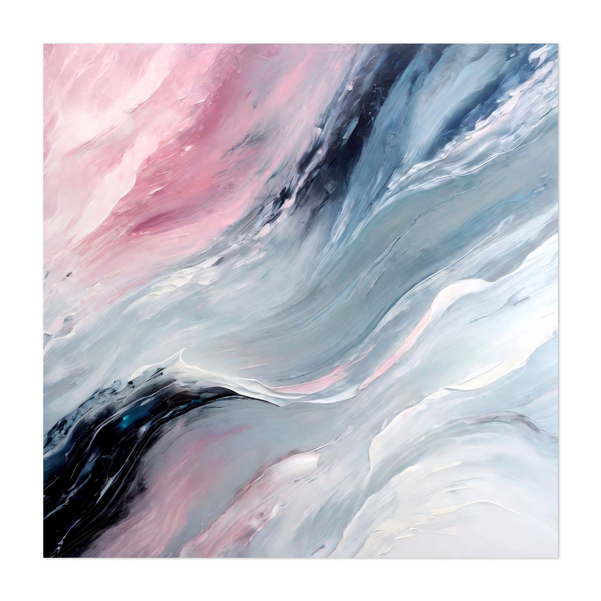 Delicate Trail of Time - Digital Art Abstract Pastel Modern Art ...