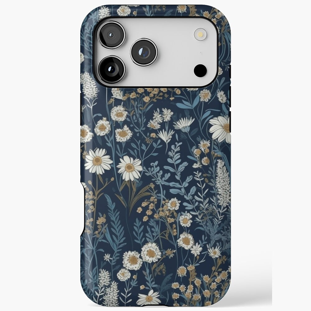 Delicate Wandering Wildflowers Field iPhone Case 17 11 12 13 14 15 16 ...
