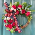 Delicate Welcome Flower Wreath, 15.7 Inch Plastic Design, Independence ...