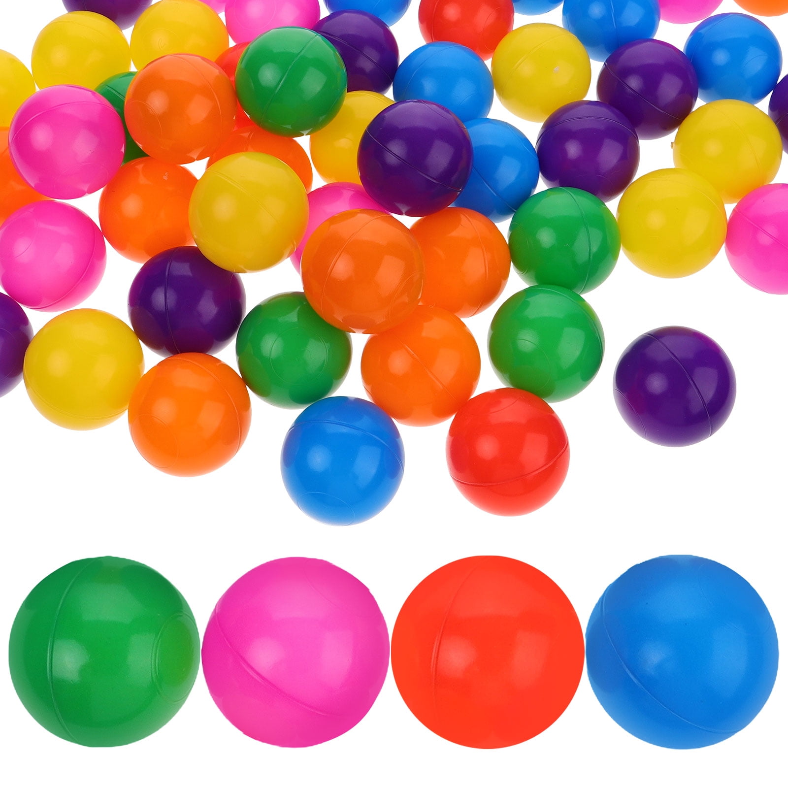 Delicioc 50pcs Ball Pit Balls Plastic Ocean Ball Crush Proof Plastic ...