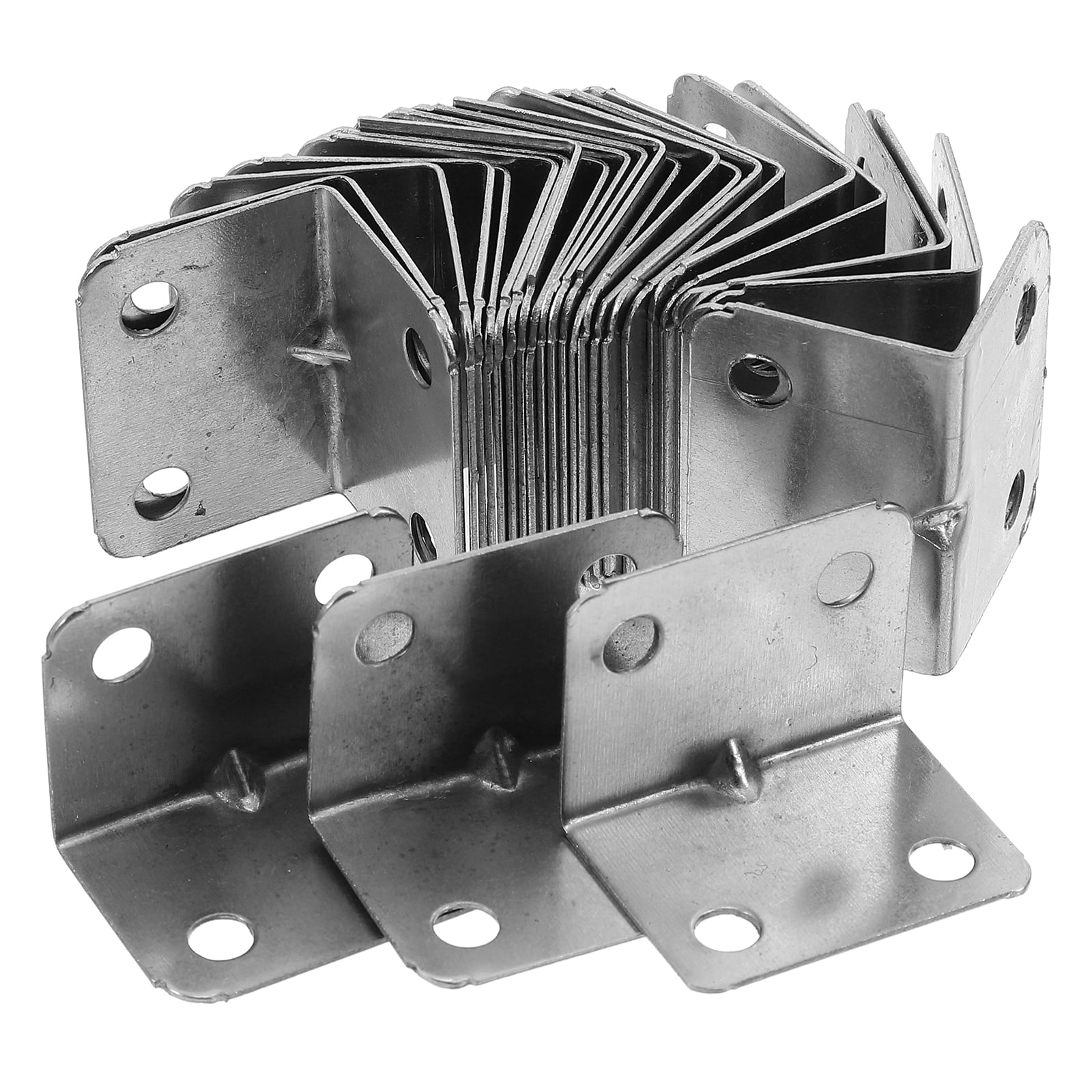 Delicioc 50pcs Metal Right Angle Brackets L Shaped Corner Brace ...