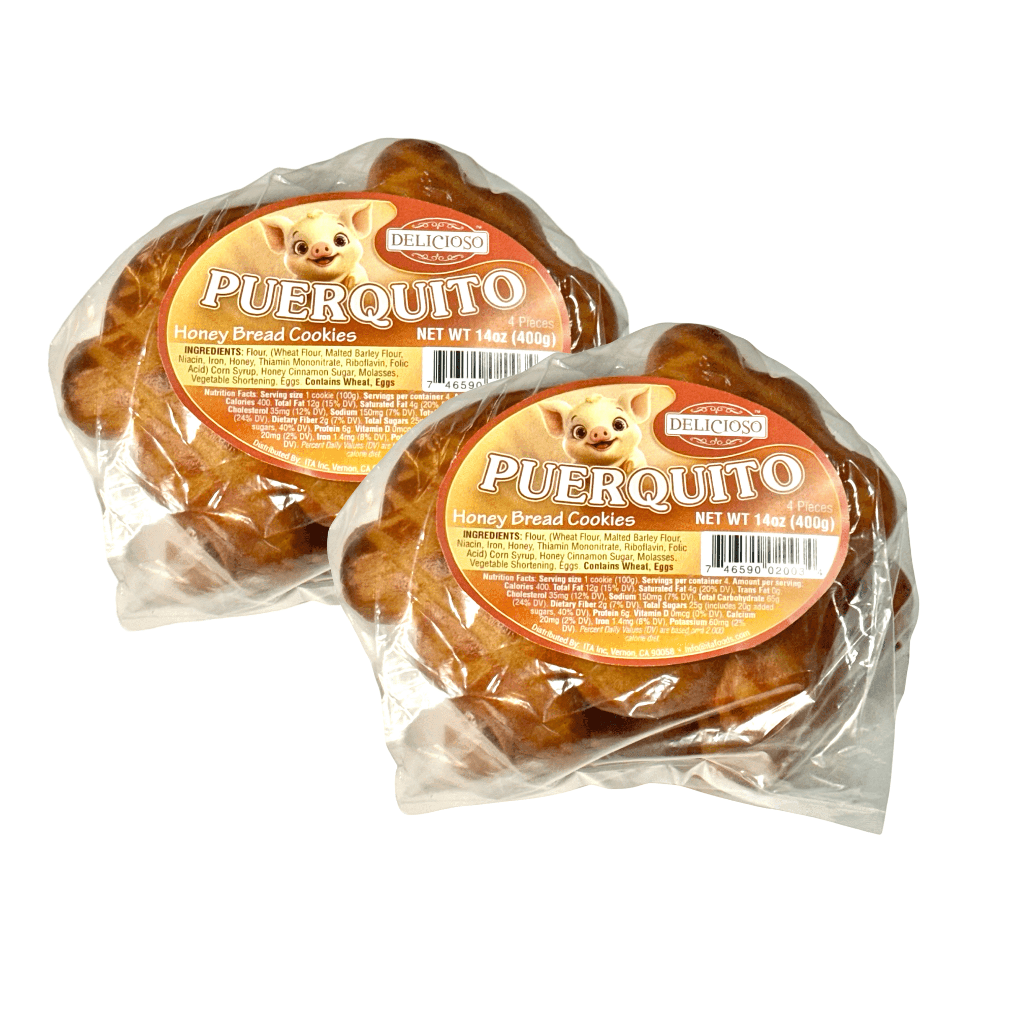 Delicioso Puerquito Honey Bread Cookies – Mexican Molasses Pig-Shaped ...