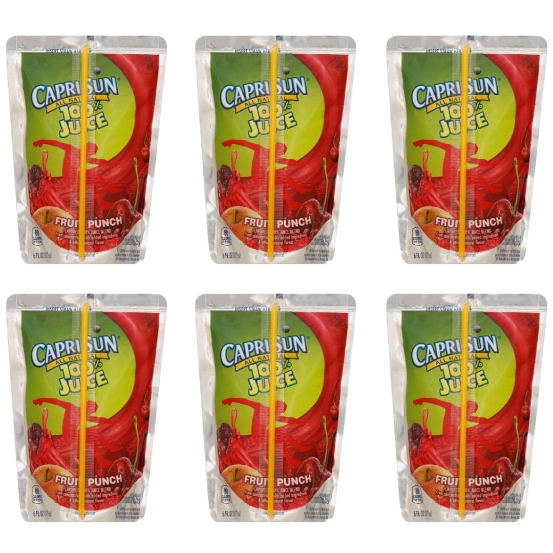 Delicious All Natural Juice: Fruit Punch Juice in Individual Juice Pack ...