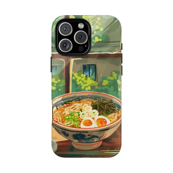 Delicious Bowl of Japanese Ramen Soup Phone Case with iPhone 17 to 11 ...