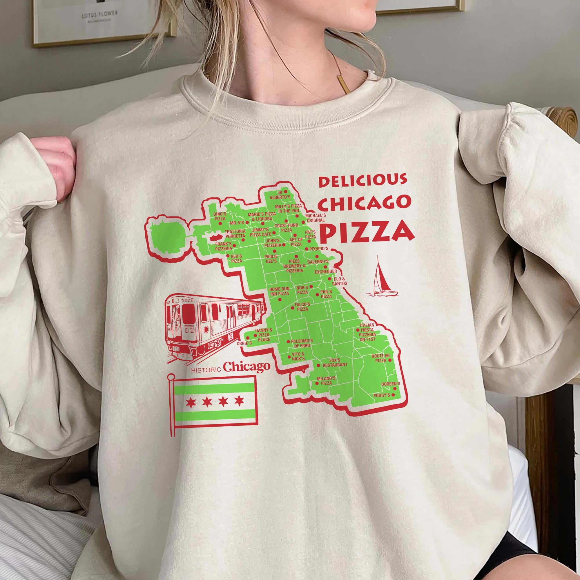 Delicious Chicago Pizza Shirt, Chicago Style Pizza Tee, Trending Unisex ...