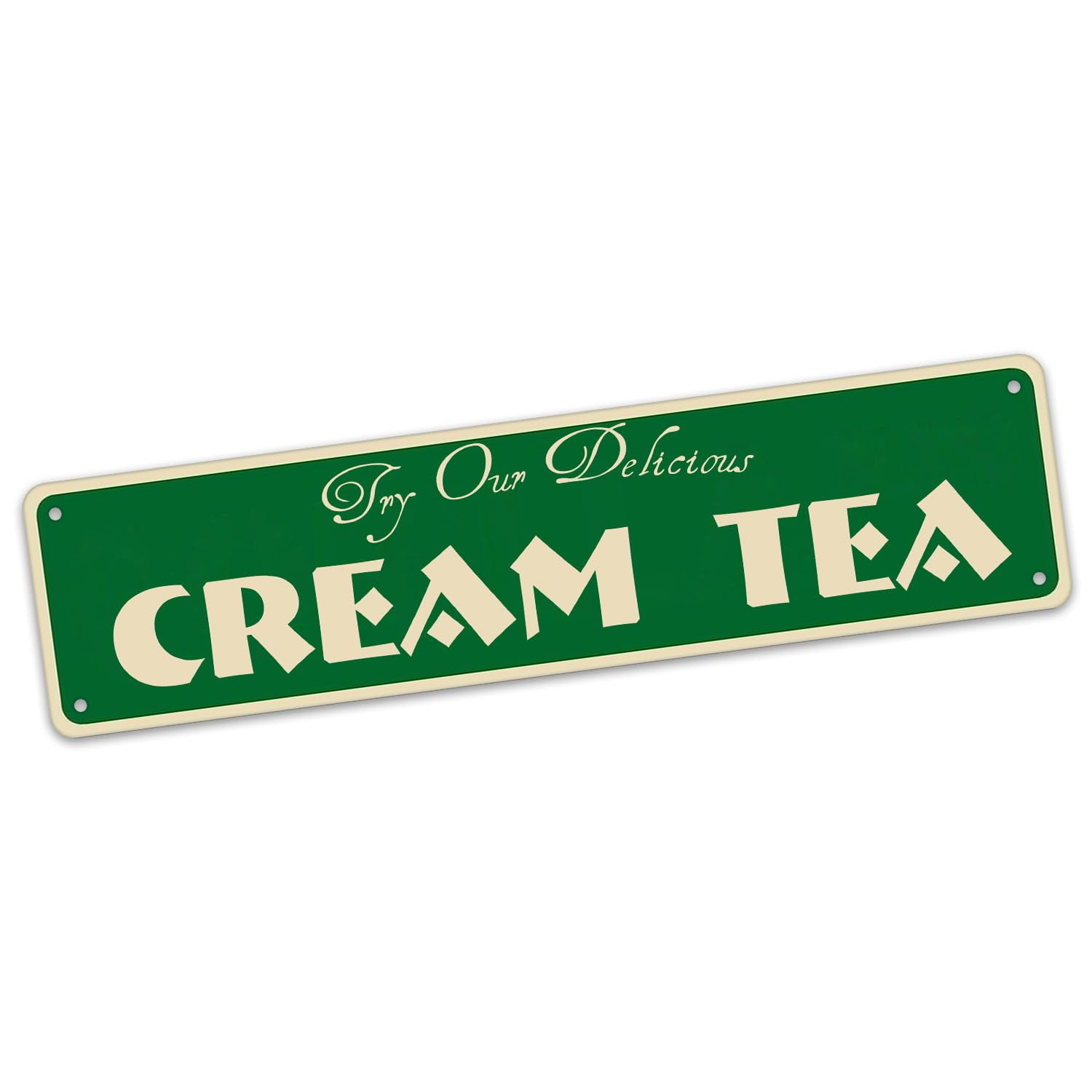 Delicious Cream Teas Jam Scones Tea Shop Cafe Metal Plaque Tin Sign ...