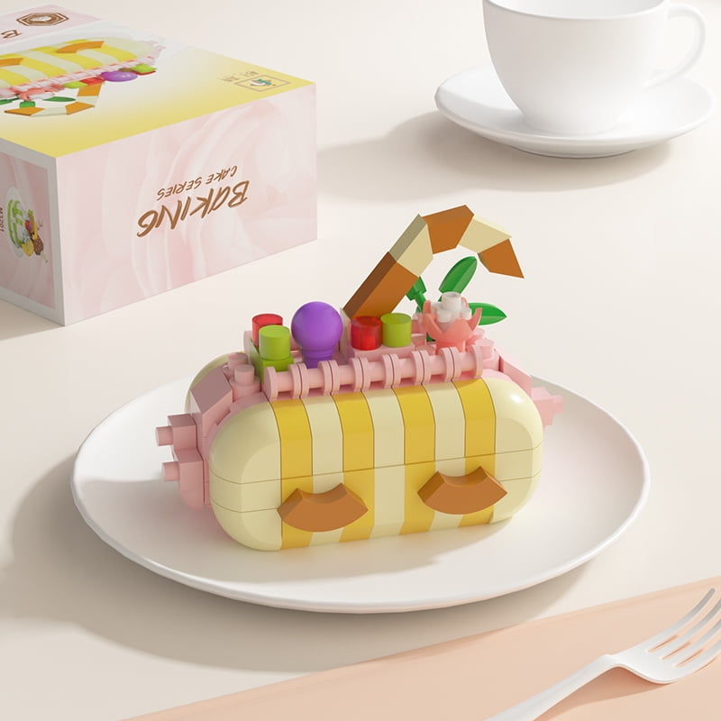 Delicious Dessert Cake Constructor Block,Strawberry Fruit Chocolate ...
