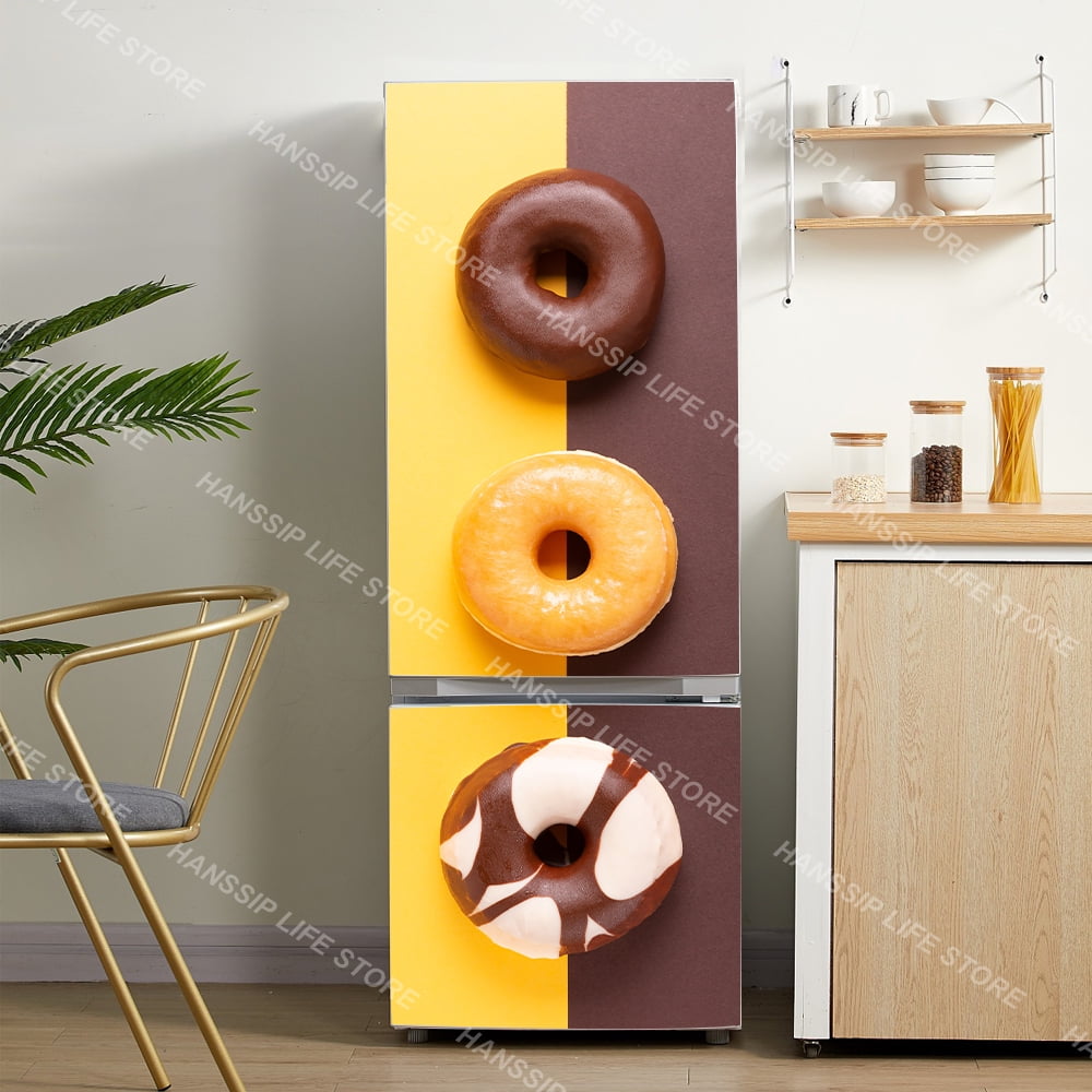 Delicious Dessert Donut Fruit Platter Mural Refrigerator Sticker ration ...