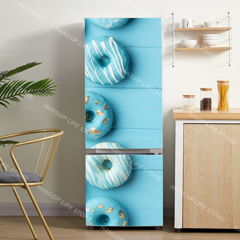 Delicious Dessert Donut Fruit Platter Mural Refrigerator Sticker ration ...