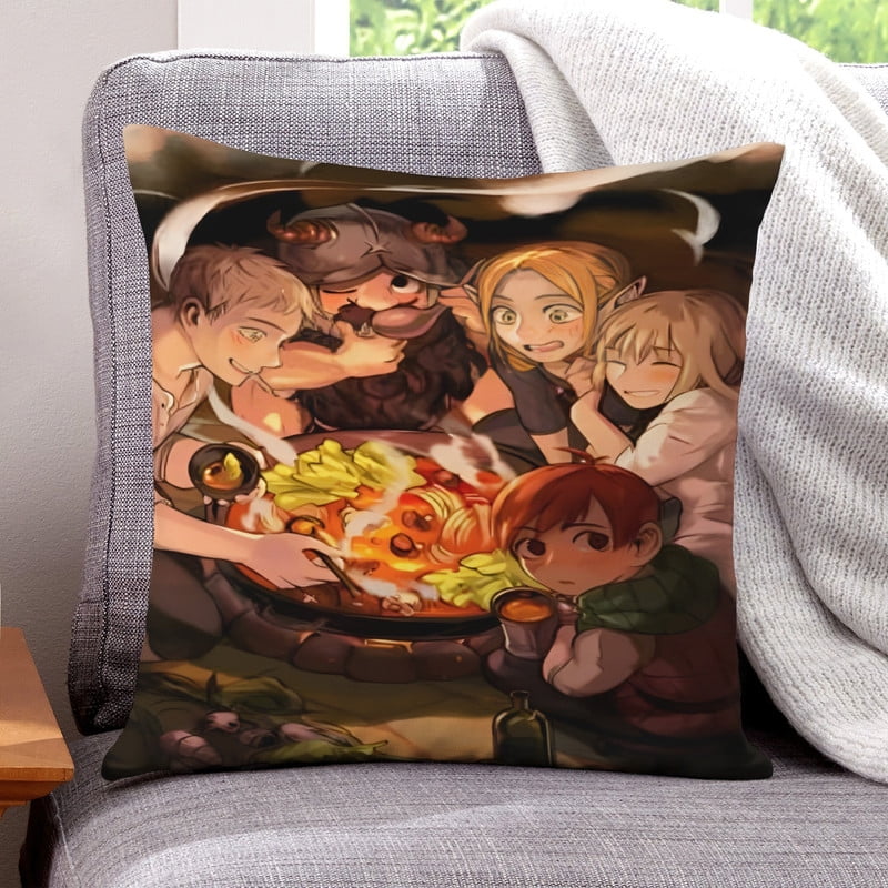 Delicious in Dungeon Throw Pillow Cover Case adding vibrant personality ...