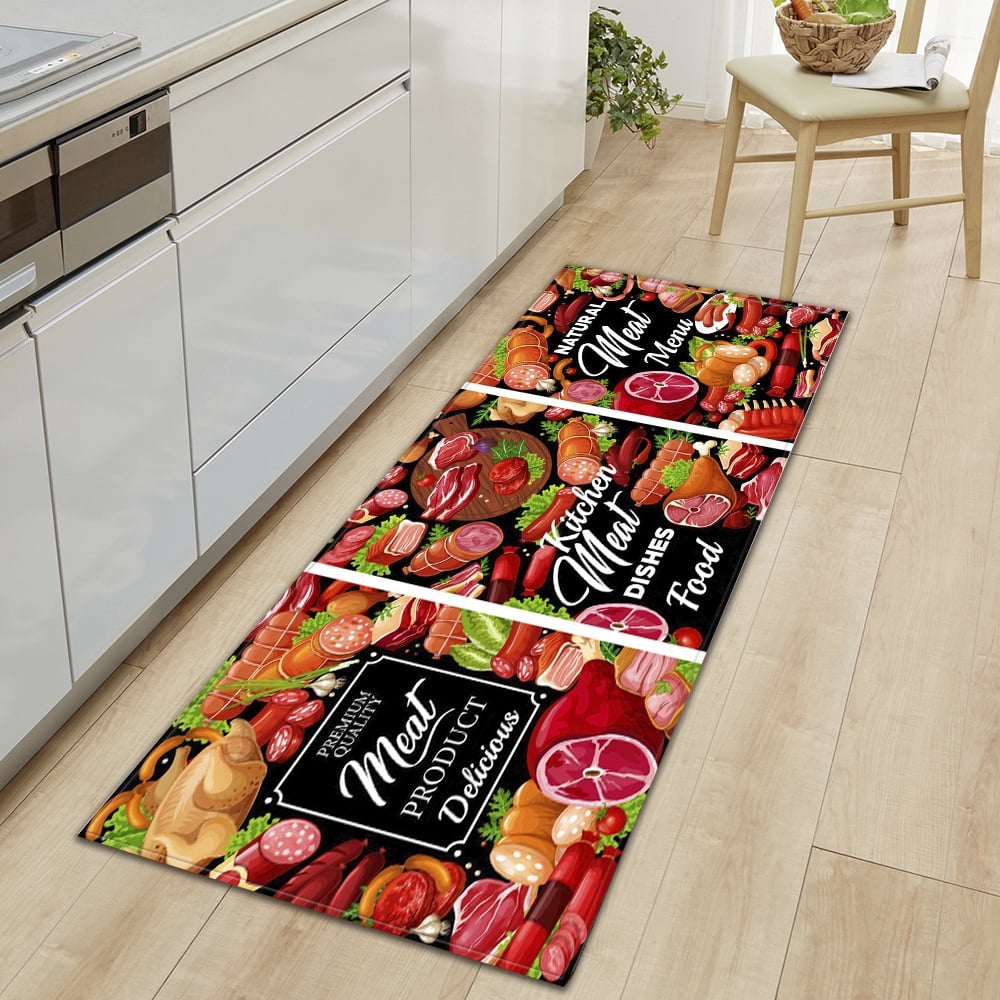 Delicious Food 3D Printing Floor Mat Appetite Decoration Kitchen ...
