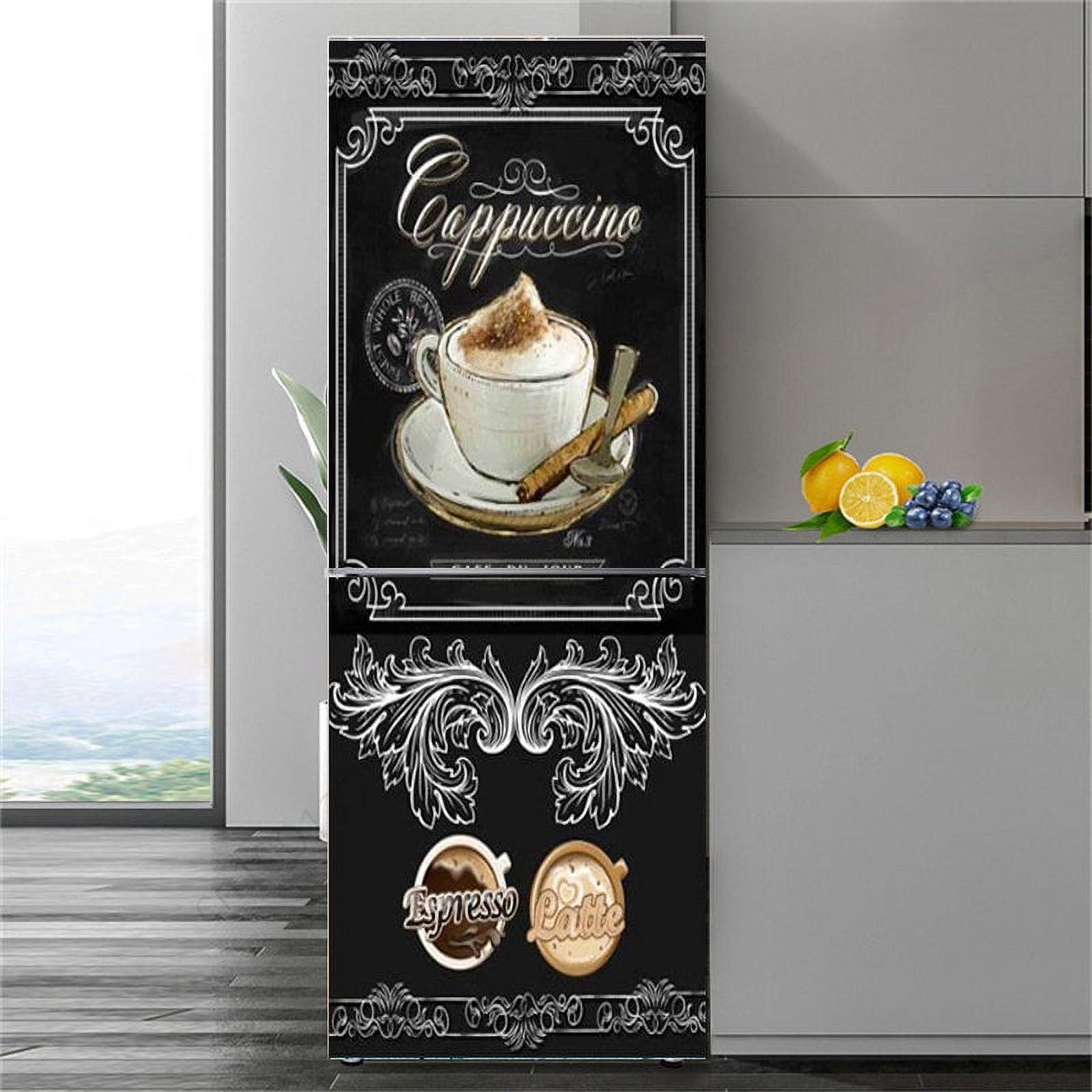 Delicious Food Fridge Door Stickers Self Adhesive PVC Refrigerator ...