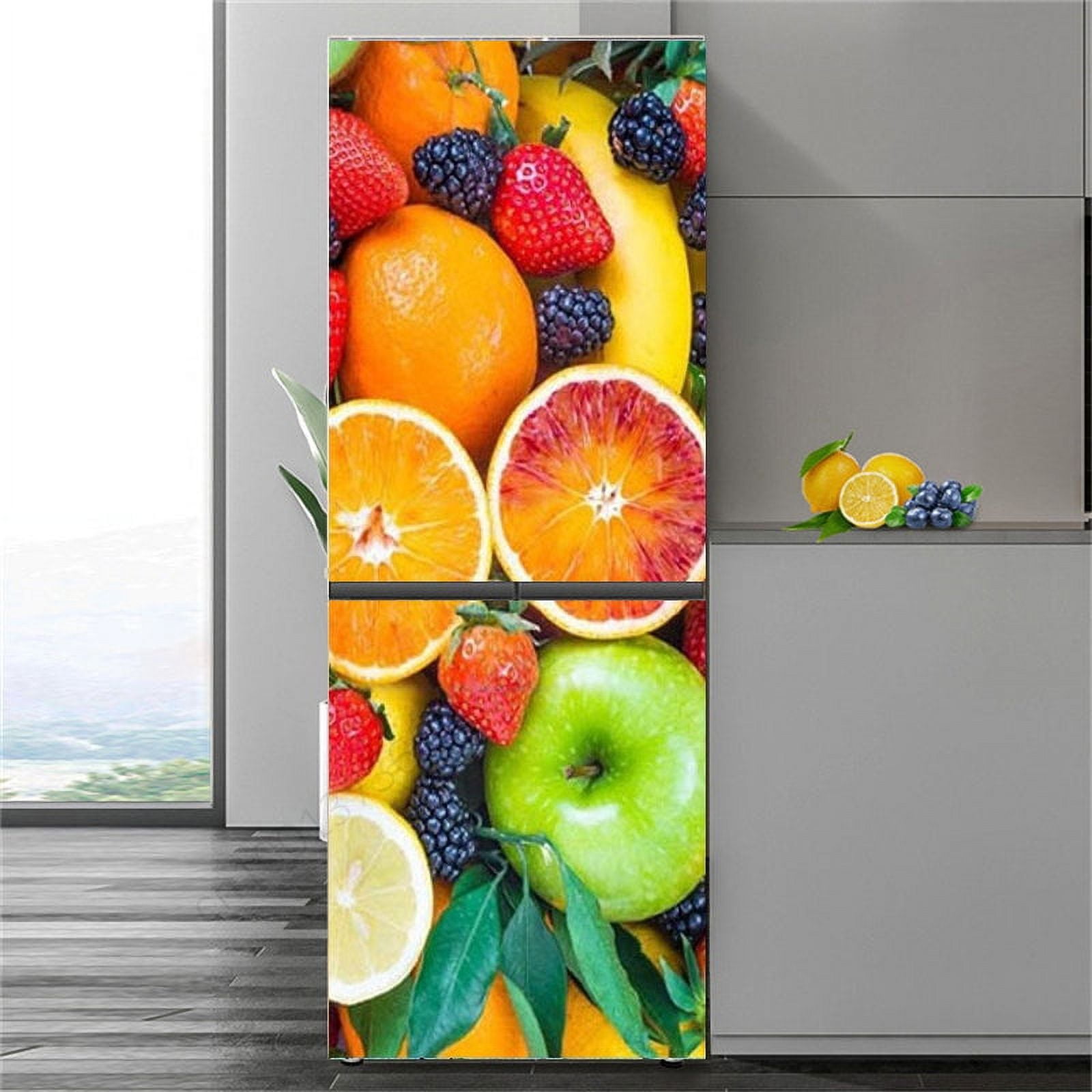 Delicious Food Fridge Door Stickers Self Adhesive PVC Refrigerator ...