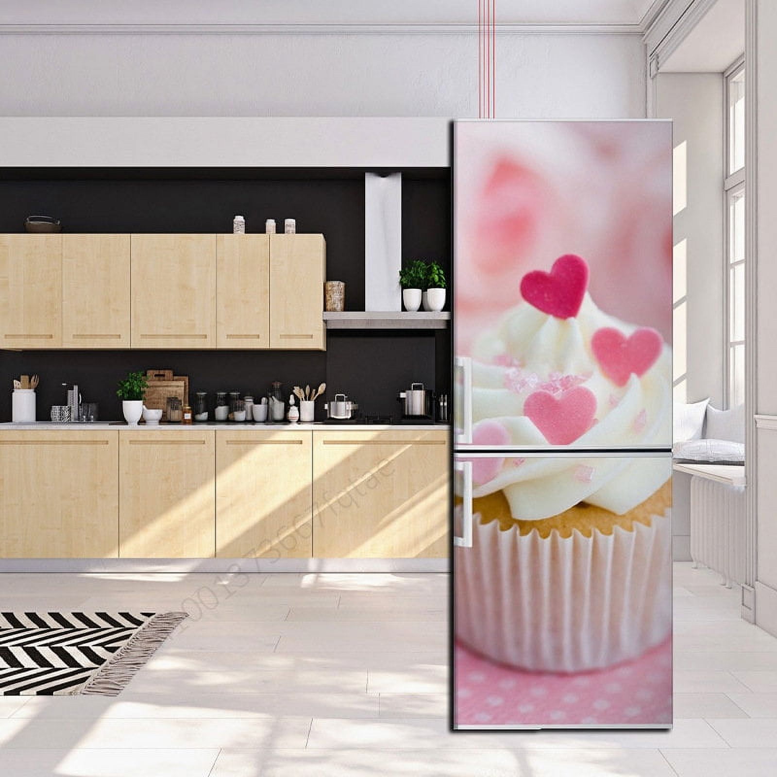 Delicious Food Fridge Door Stickers Self Adhesive PVC Refrigerator ...