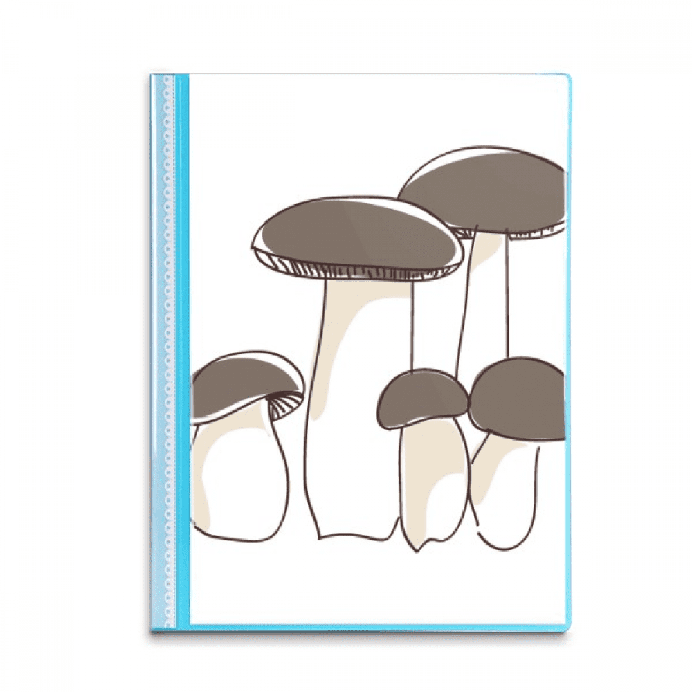 Delicious Fresh Mushroom Pattern Book Sheet Protectors Portfolio Binder ...